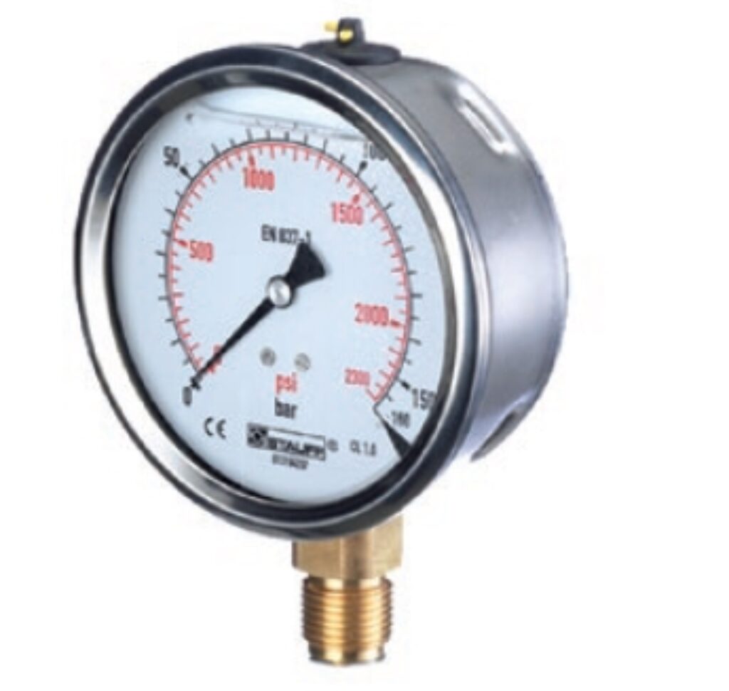 Pressure Gauges 100mm Bottom Entry – MJ Hydraulic Pty Ltd