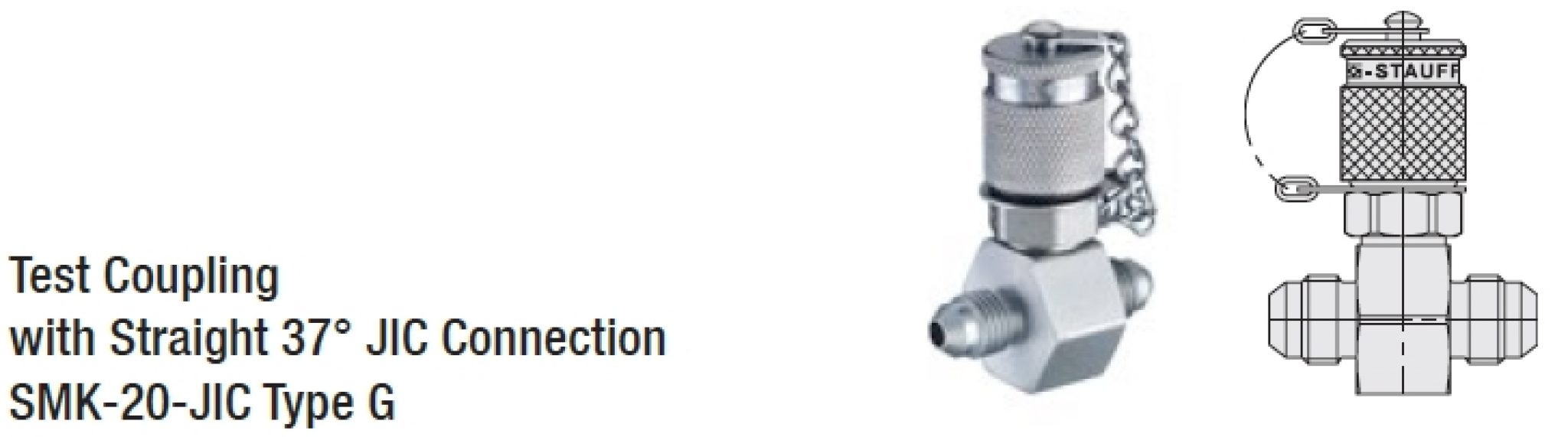 STAUFF Test 20 - JIC Inline Tee – MJ Hydraulic Pty Ltd