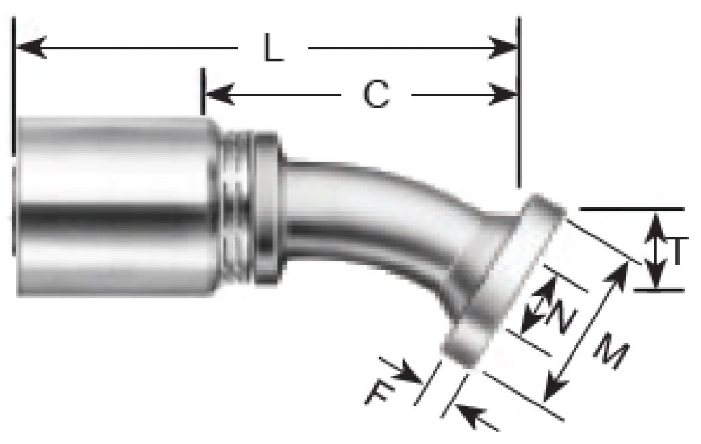 Code 62 O-Ring Flange – 22-1/2° Bent Tube - Global Spiral – MJ ...