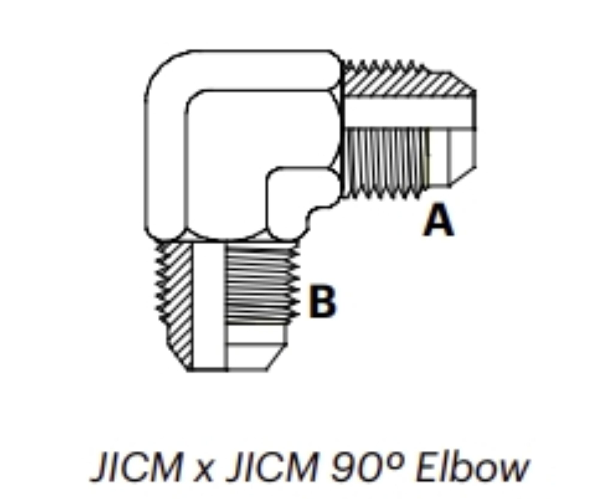 J9M - JICM x JICM 90º Elbow – MJ Hydraulic Pty Ltd