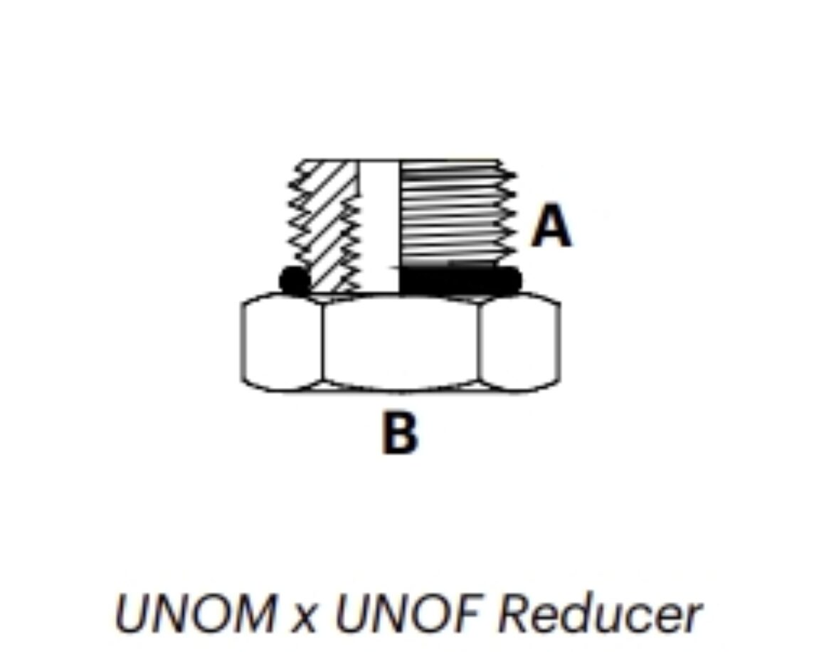 U1R - UNOM x UNOF Reducer – MJ Hydraulic Pty Ltd